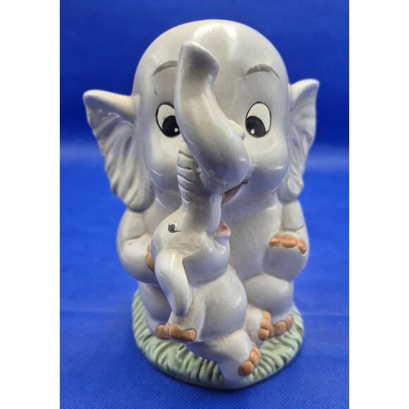 Enesco | Accents | Enesco Ceramic Coin Bank Elephant Mommy Baby Vintage ...